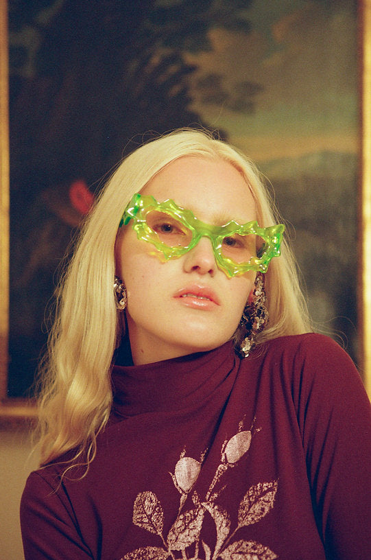 Green and Pink Spike Sunglasses – Florentina Leitner